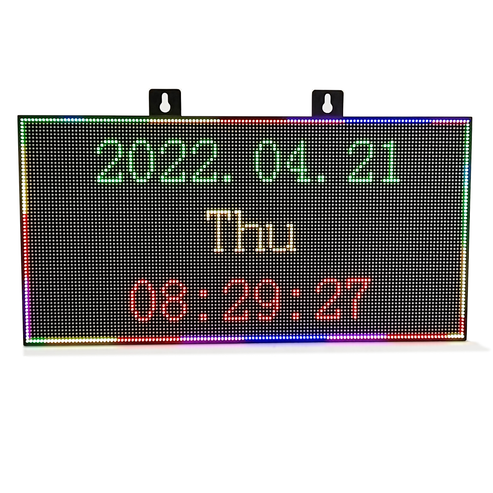 A1 LED Billboard indoor RGB programmable LED sign advertising word ...