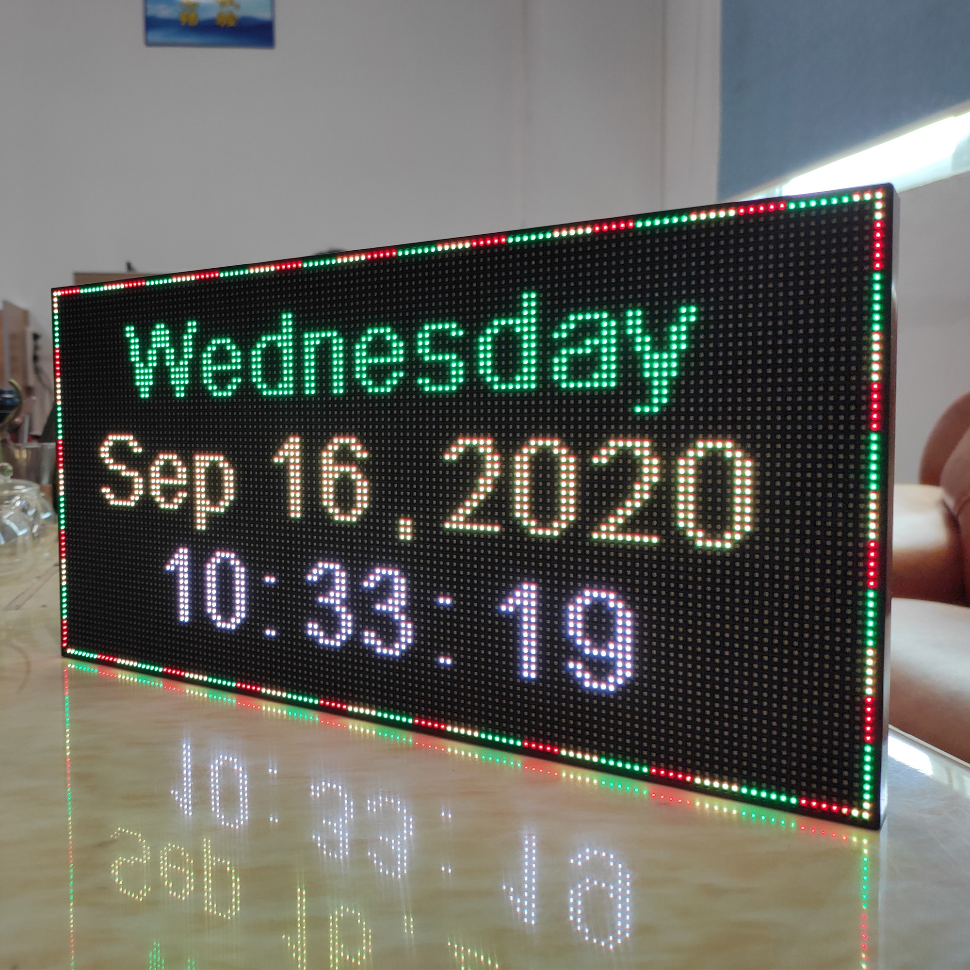 B2 LED Sign indoor full-color Programmable LED Screen, LED billboard ...